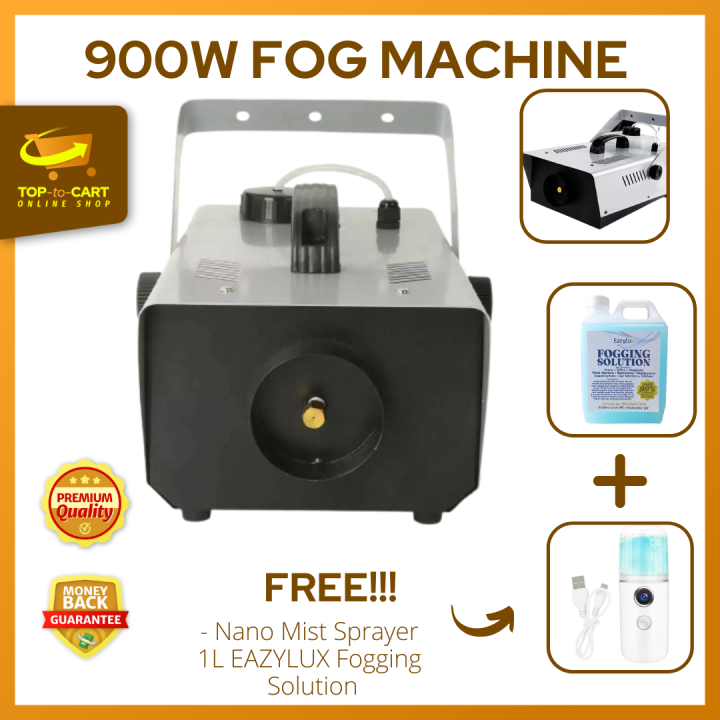Heavy Duty Metal Case 900w Fog Machine with Remote Control FFREE 1L EAZYLUX FOGGING SOLUTION ...