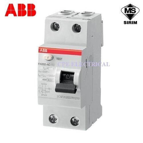 ABB FH202 40A 2P 30mA RCCB ELCB | Lazada