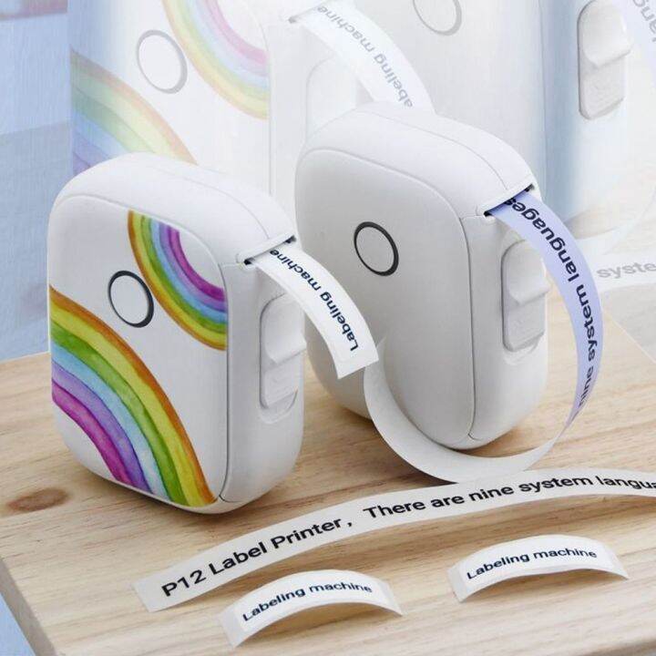 CUE 203dpi Mini Pocket Label Printer 20mm/s P12 Bluetooth Label Printer ...