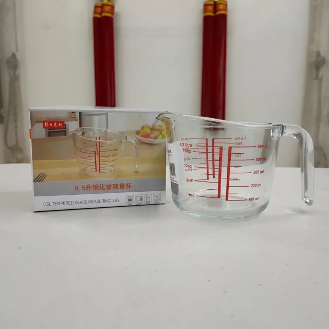 Red Cherry Tempered Glass Measuring Cup | Lazada PH