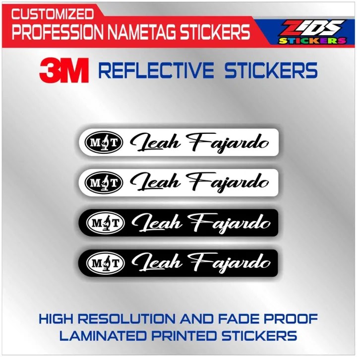 3M REFLECTIVE nametag bike name STICKERS FOR BIKES, MOTORCYCLE, LAPTOPS ...