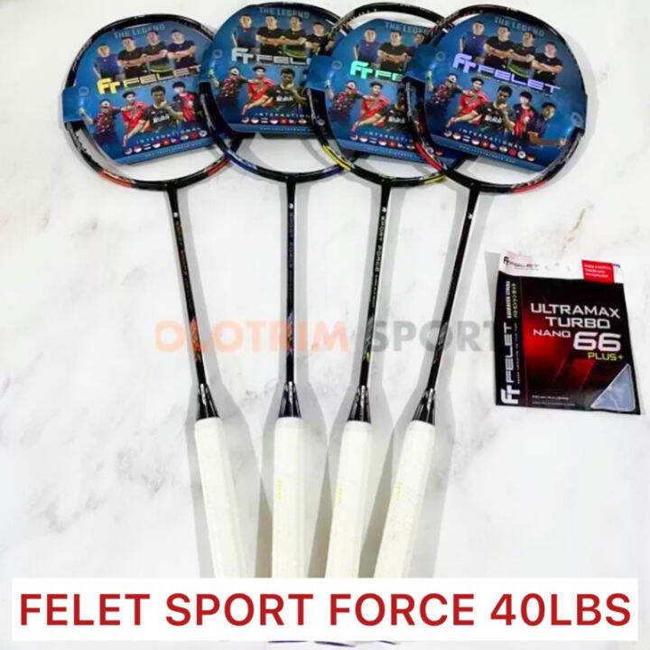 Raket Badminton FELET SPORTFORCE 40LBS Sport Force Original | Lazada ...