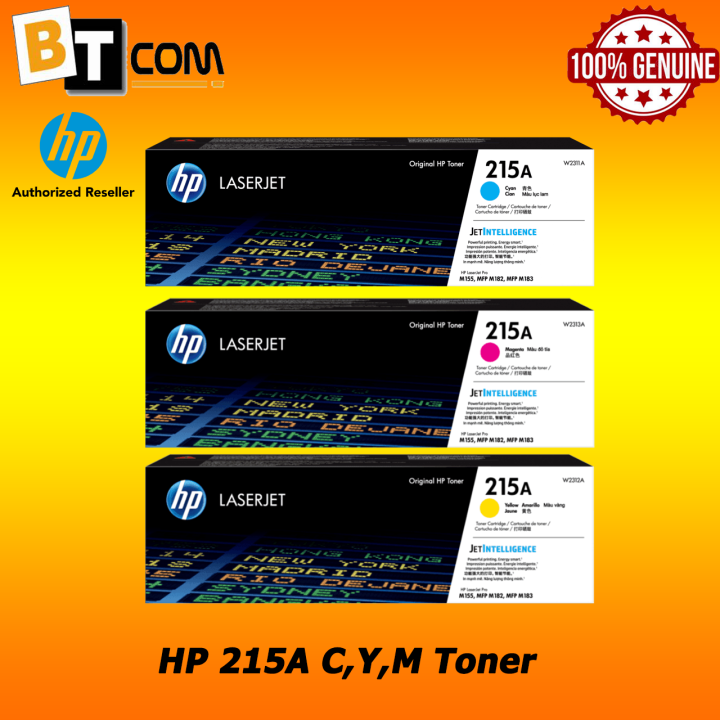 HP 215A CYAN+MAGENTA+YELLOW Set Original LaserJet Toner Cartridge W2311A+W2312A+W2313A | Lazada