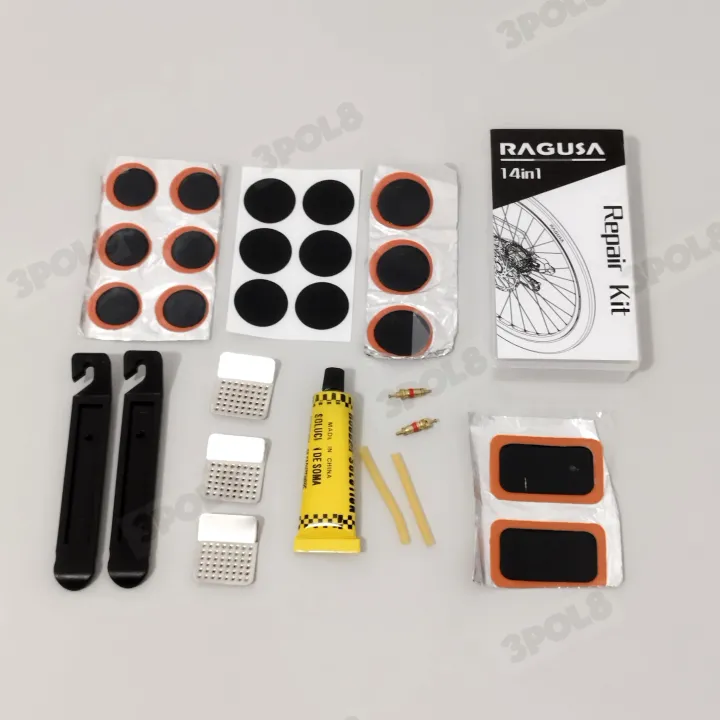 Ragusa Patch Kit Tire Repair Kit Vulcanizing Bike MTB Bicycle Tools ...