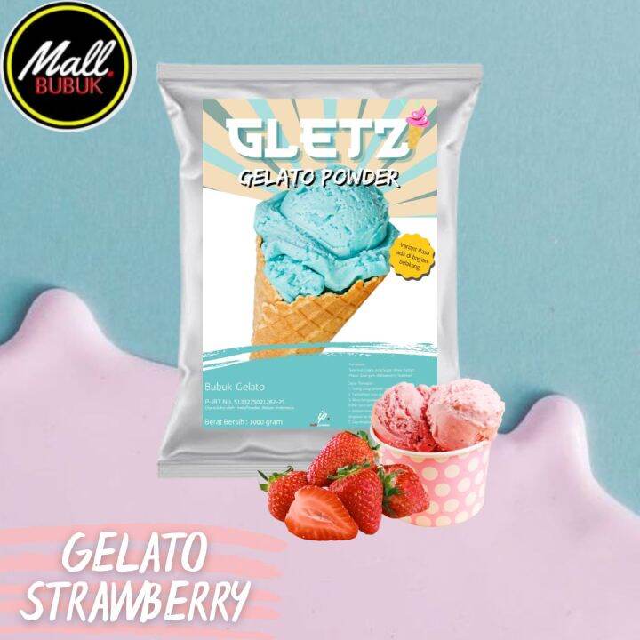 GELATO STRAWBERRY 1Kg I Bubuk GELATO STRAWBERRY I GELATO POWDER 1Kg ...