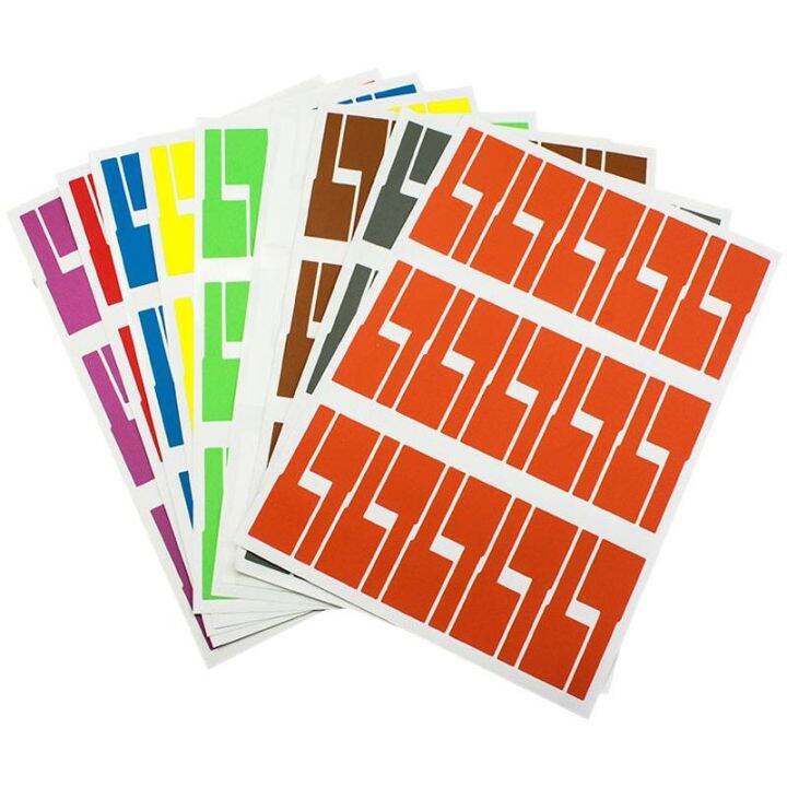 150/300Pcs Colorful Cable Label Sticker A4 Waterproof Self-Adhesive ...