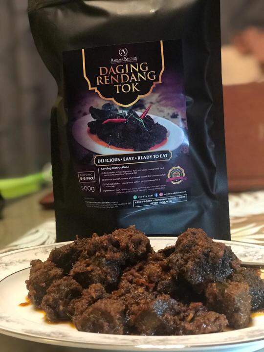 [PREMIUM 500GM] HEAT & EAT RENDANG DAGING TOK - AMMARA KITCHEN | Lazada