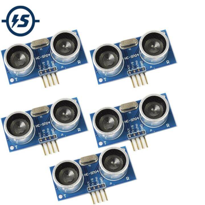 5pcs DC 5V Ultrasonic Wave Detector Ranging Module HC SR04 Distance Measuring Transducer Sensor ...