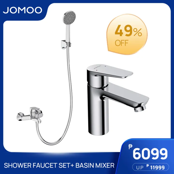 【BUNDLE】JOMOO Bathroom Bundle Shower Faucet Set Basin Mixer Tap | Lazada PH