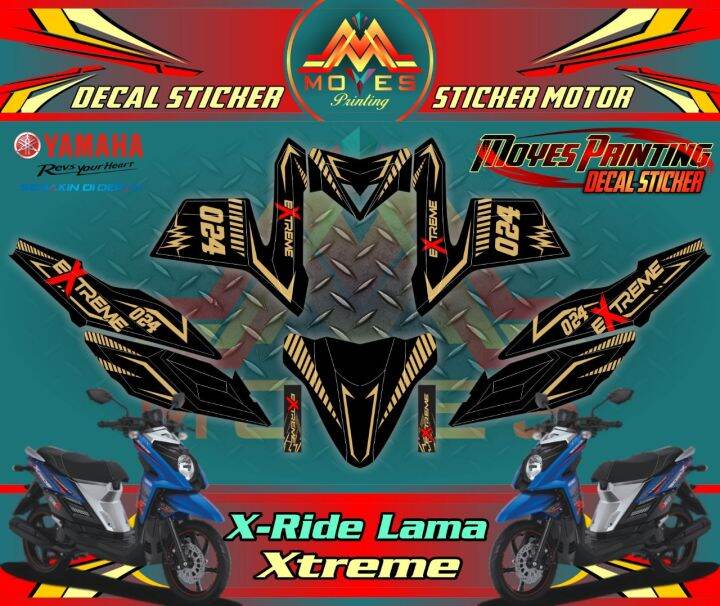 BISA COD / BAYAR DI TEMPAT. stiker x ride decal xride decal stiker x ...