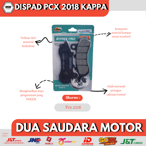DISPAD PCX 2018 DEPAN KAPPA KAMPAS REM CAKRAM DEPAN DICSPAD | Lazada ...