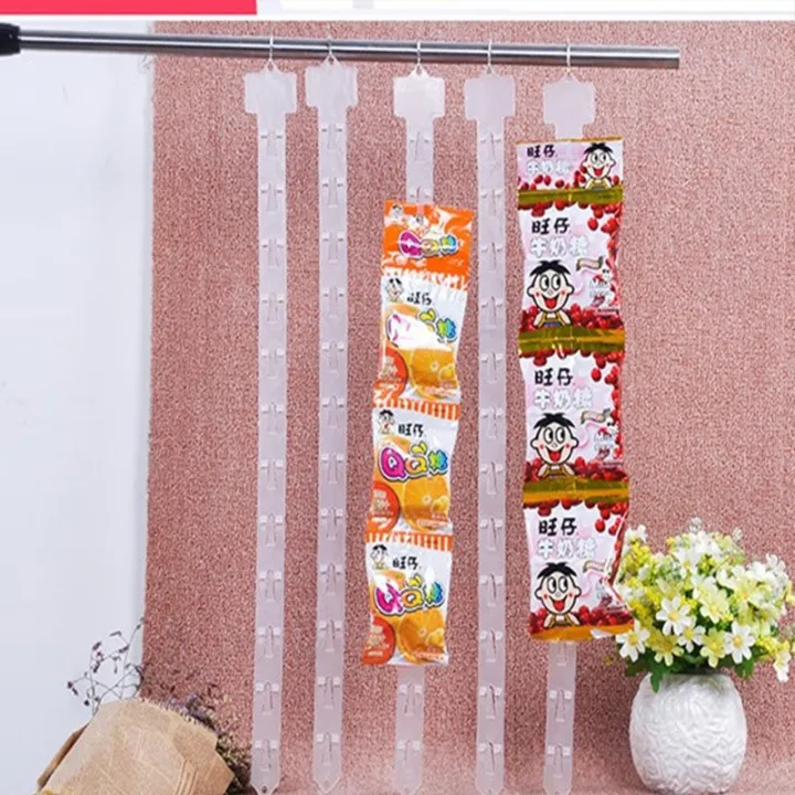 Gooday Plastic Hanging Strips Store Hang Snacks Display Hanger Hooks ...