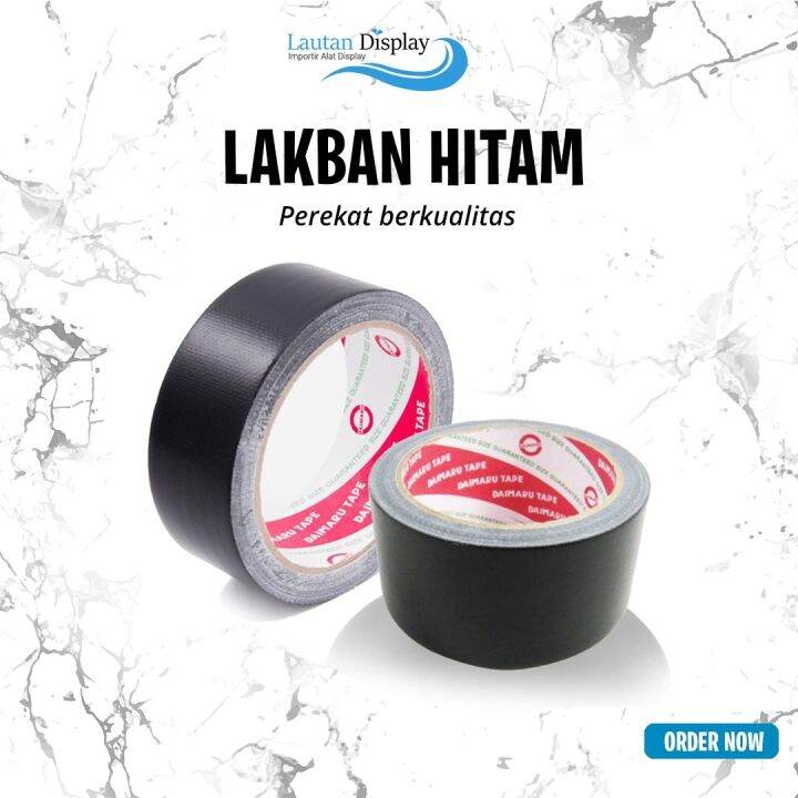Lakban Hitam Besar - Lakban Hitam Kain 2 Inchi, Selotip Hitam Besar ...