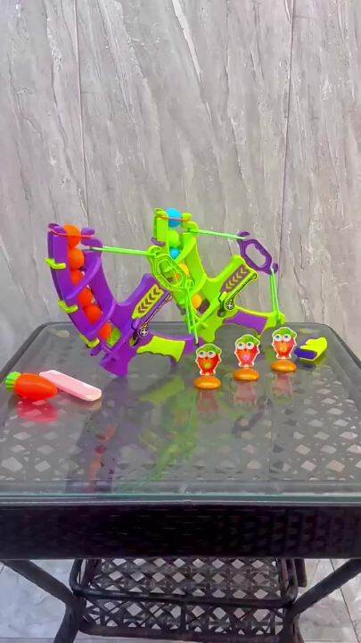 Children's Catapult Sticky Ball Radish Bow and Arrow Target Elastic ...