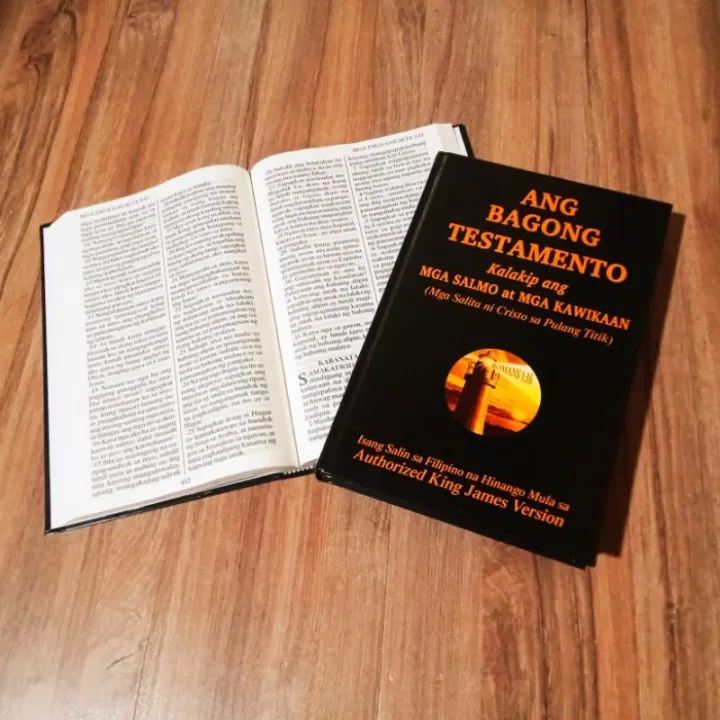 GIANT PRINT HOLY BIBLE Filipino Book Hardbound TAGALOG KJV New ...