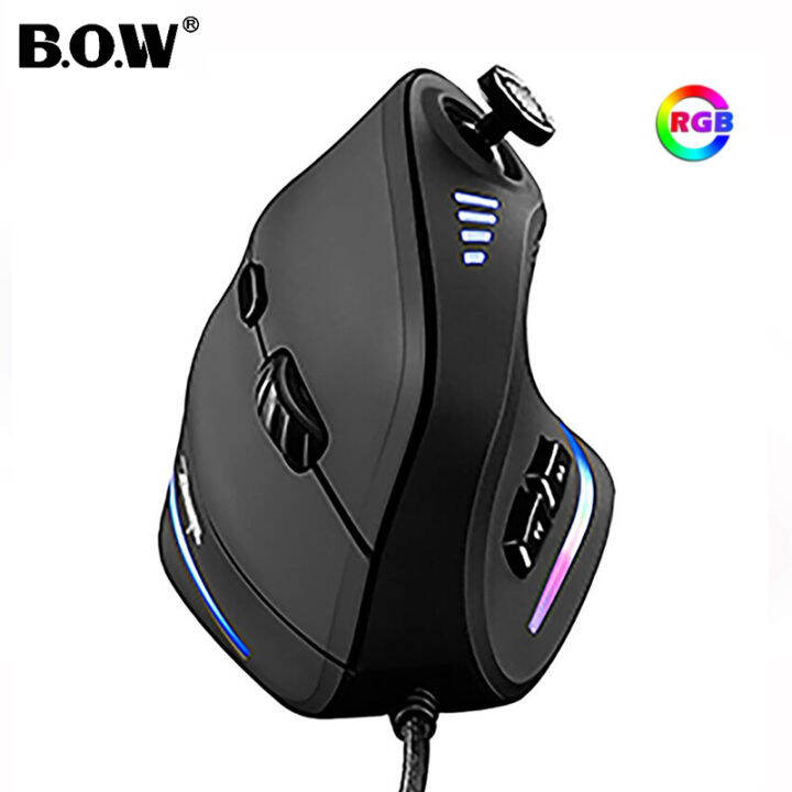 BOW wireless mouse mouse for laptop gaming mouse LED Wired Vertical ...
