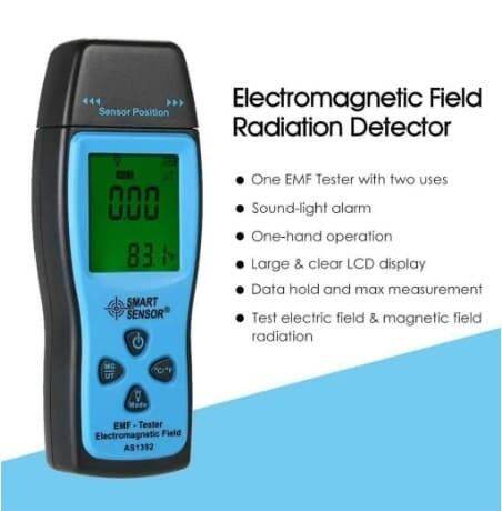 SmartSensor AS1392 EMF Tester Sensor Radiasi Elektromagnetik Digital ...