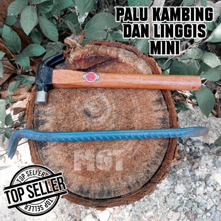 Paket Lengkap Palu Kambing dan Linggis 40 cm - Linggis Mini Cabut Paku ...