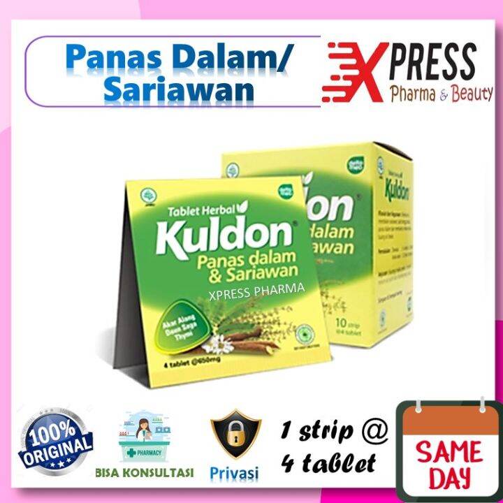 ⚡XPRESS⚡ Kuldon Tablet Herbal Panas Dalam dan Sariawan | Lazada Indonesia