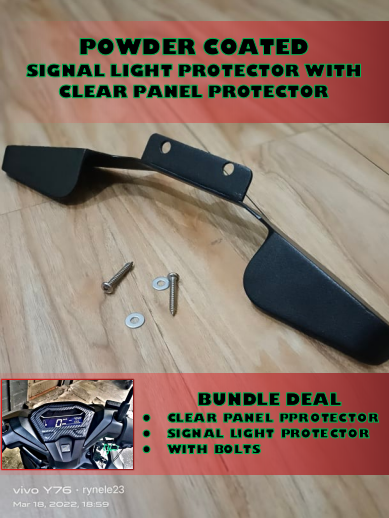 SIGNAL LIGHT PROTECTOR WITH CLEAR PANEL PROTECTOR FOR HONDA 125i/150i ...
