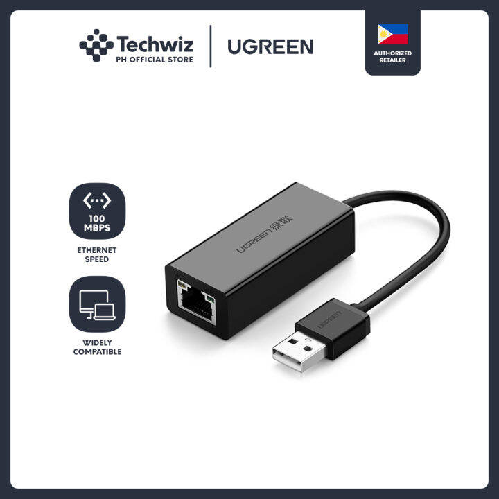 UGREEN USB 2.0 to 10/100 Mbps Network RJ45 LAN Wired Adapter for ...