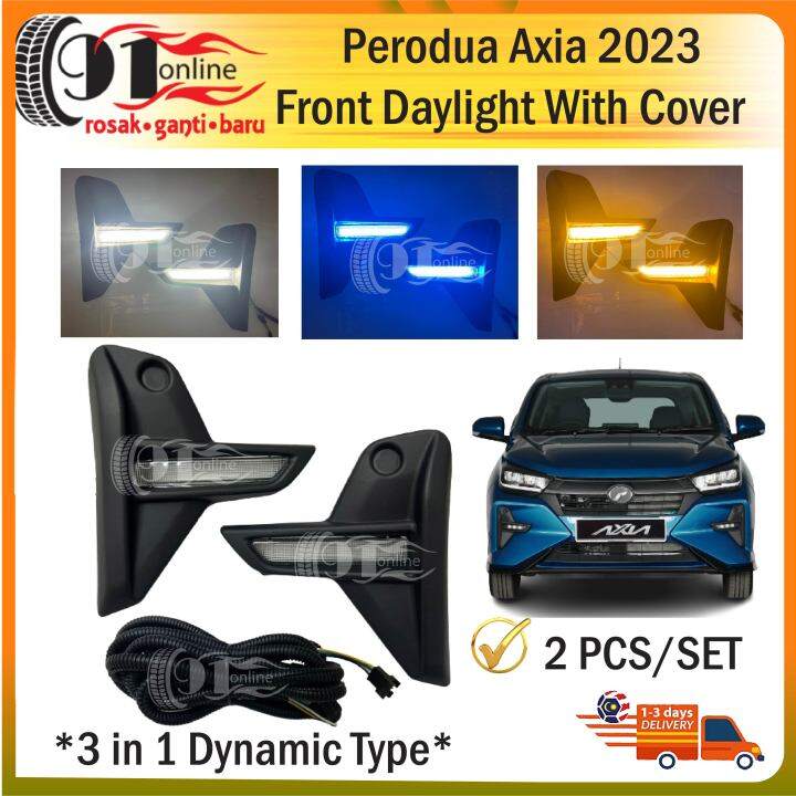 Perodua Axia 2023 Led DRL Daylight With Signal Running Casing Cover ...