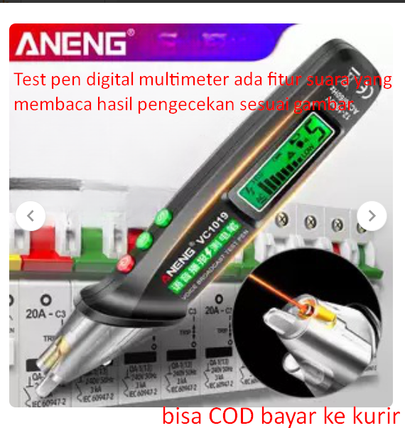 Test pen digital multimeter ada fitur suara yang membaca hasil ...