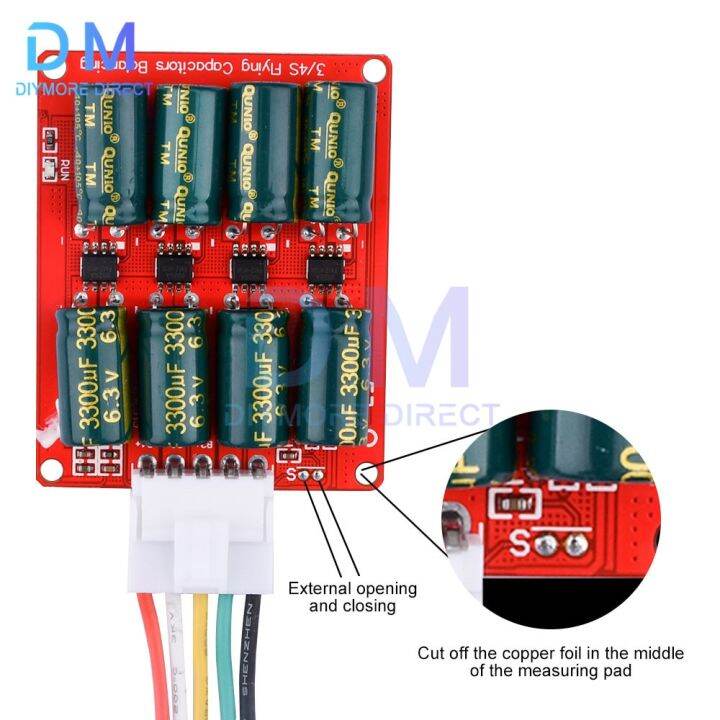 3A Balance Li-Ion Lifepo4 LTO Lithium Battery Active Equalizer Balancer Board Capacitor BMS 4S ...