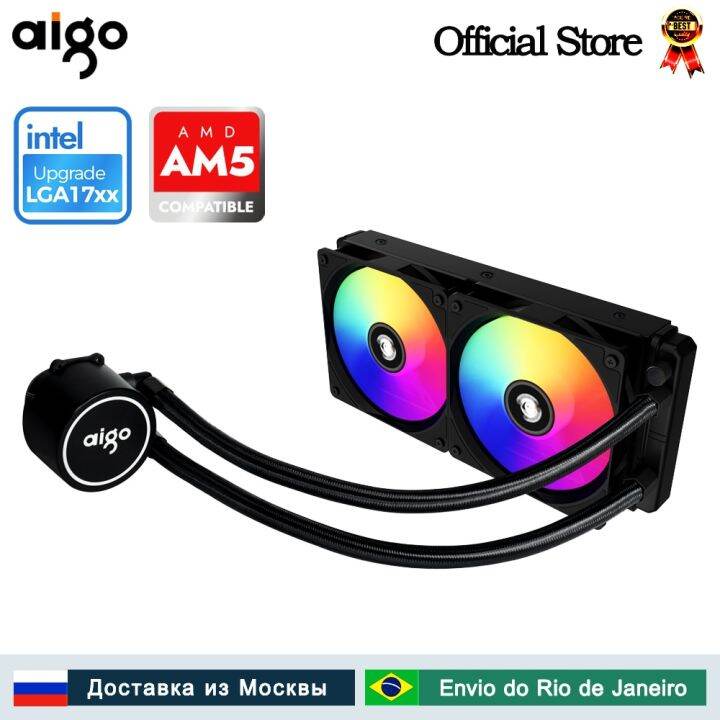 Aigo AC Water Cooling CPU Cooler 120 240 360 Mm Rgb Fan Liquid Heatsink ...