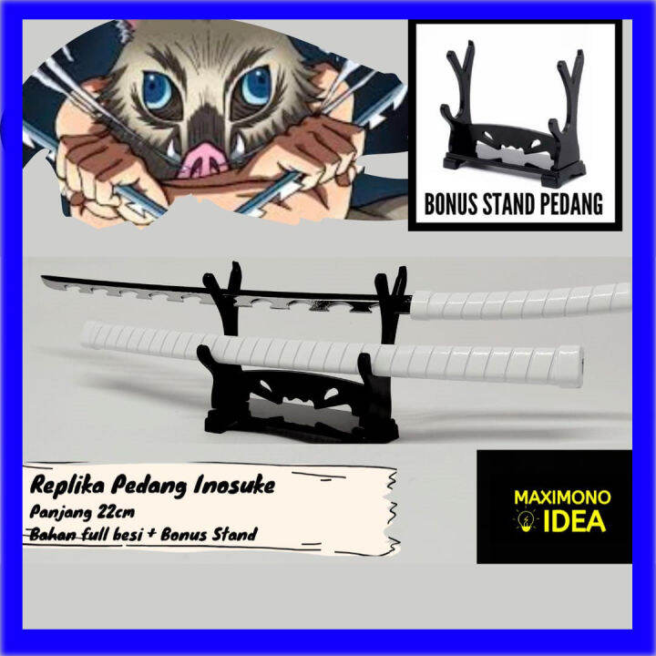 Gantungan Kunci Pedang Anime Demon Slayer Inosuke Hashibira Kimetsu no ...