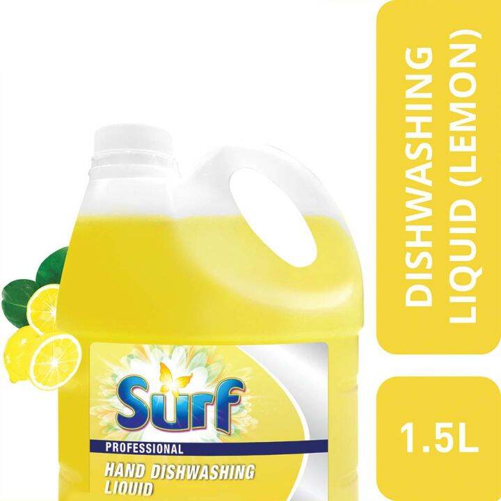 Surf Dishwashing Professional Liquid Lemon 1.5L | Lazada PH