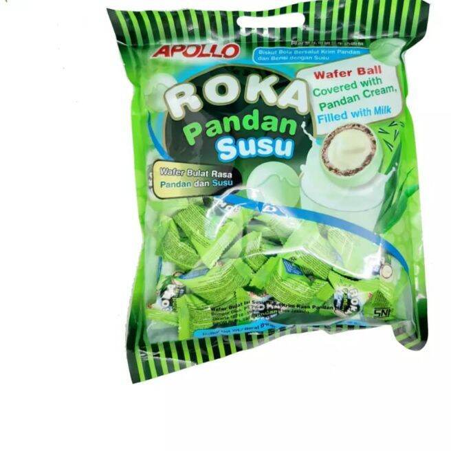 apollo roka wafer ball pandan susu | Lazada Indonesia