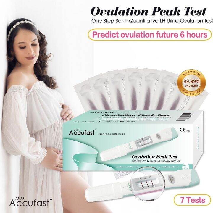 7Pcs ACCUFAST LH Ovulation Test Kit Accurately Predict 6 Hours Later ...