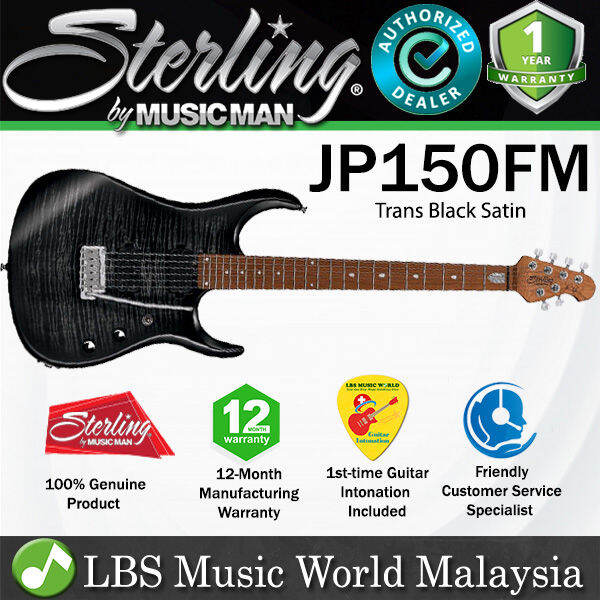 Sterling JP150FM John Petrucci Electric Guitar - Trans Black Satin (JP150 FM) | Lazada