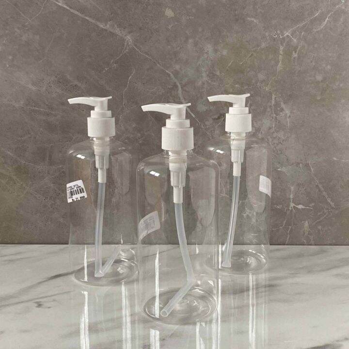 Hand Pump Bottle 500 ML / Botol Sabun Cair / Botol Hand Sanitizer / Botol Kosongan Plastik ...