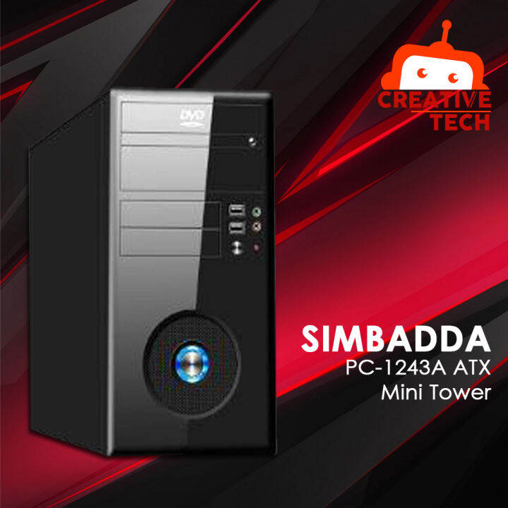 SIMBADDA PC-1243A ATX Mini Tower (CPU Case Only) | Lazada PH