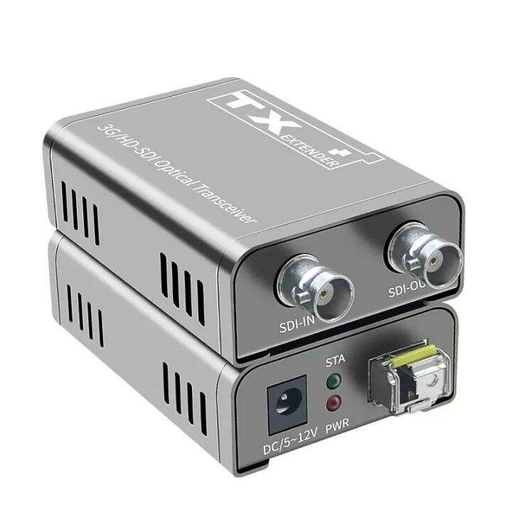 3G SDI Video Fiber Extender over LC Optical Fiber Cable 20Km 1080P SDI ...