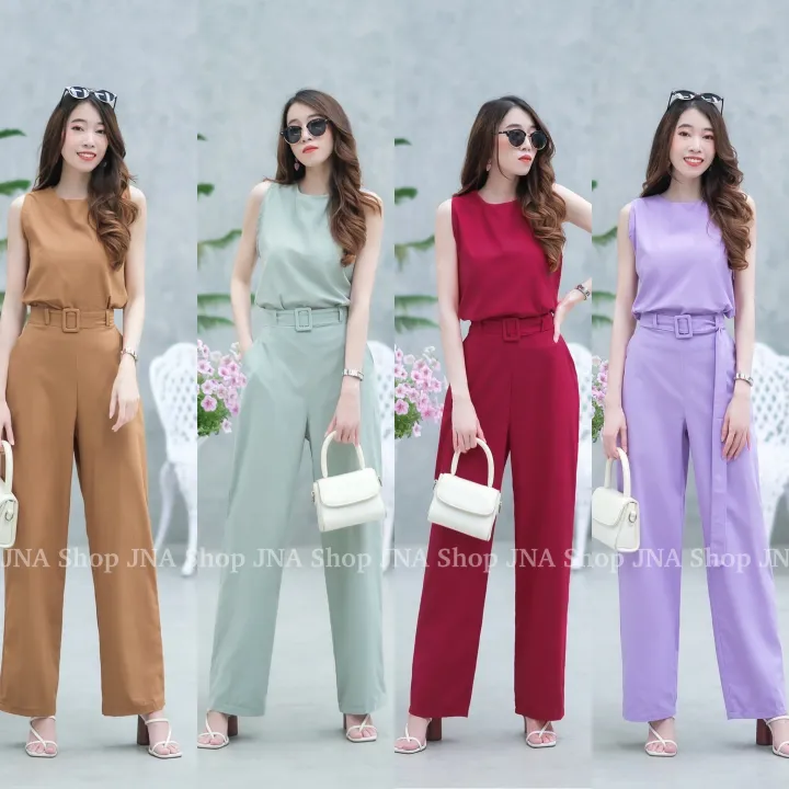 Aya_shop เสื้อผ้าผู้หญิง ชุด Set 3 ชิ้น สีน้ำตาล เขียว แดง ม่วง พร้อม ...