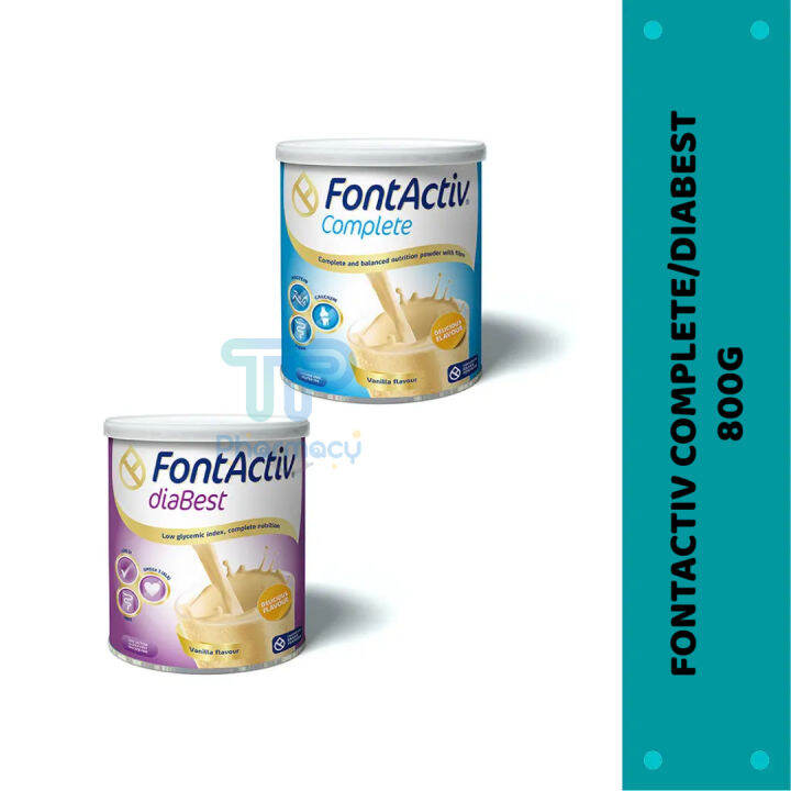 FONTACTIV COMPLETE / DIABEST VANILLA FLAVOUR 800GM | Lazada