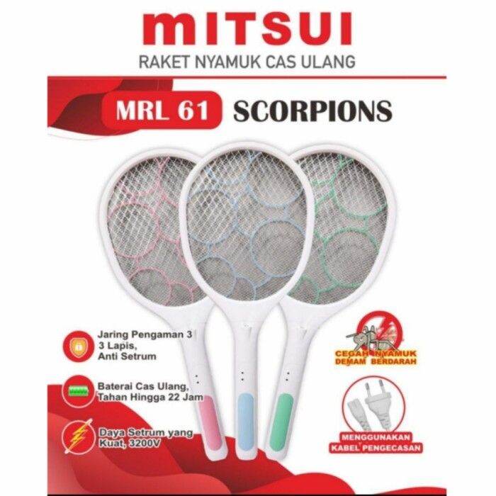 Mitsui Scorpions MRL 61 Raket Nyamuk Rechargeable Premium | Lazada Indonesia