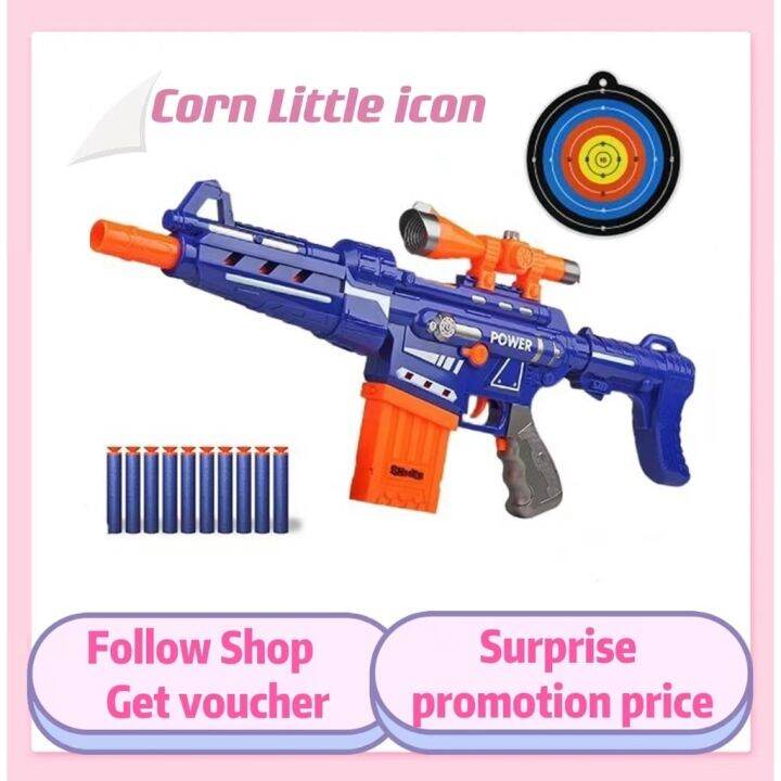 laruang pistol sniper baril MP5 Blaster electric Soft Bullet Machine ...