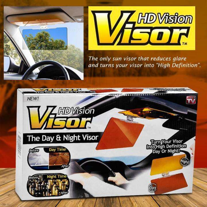 HD Vision Visor Car Driving Anti-Glaring Sun Visor Board Day and Night ...