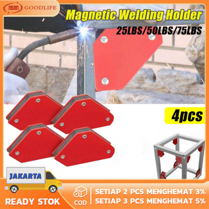 (BISA COD!)4 PCS Magnet holder welding arrow magnetic Siku Las Magnet ...