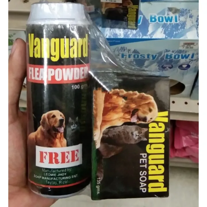 Vanguard Pet Soaps And Flea Powder, 1 Set Of 2 Vanguard Pet Soaps and 1 ...