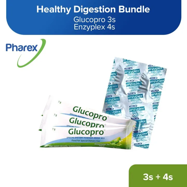 Healthy Digestion Bundle (Glucopro 3s + Enzyplex 4s) | Lazada PH