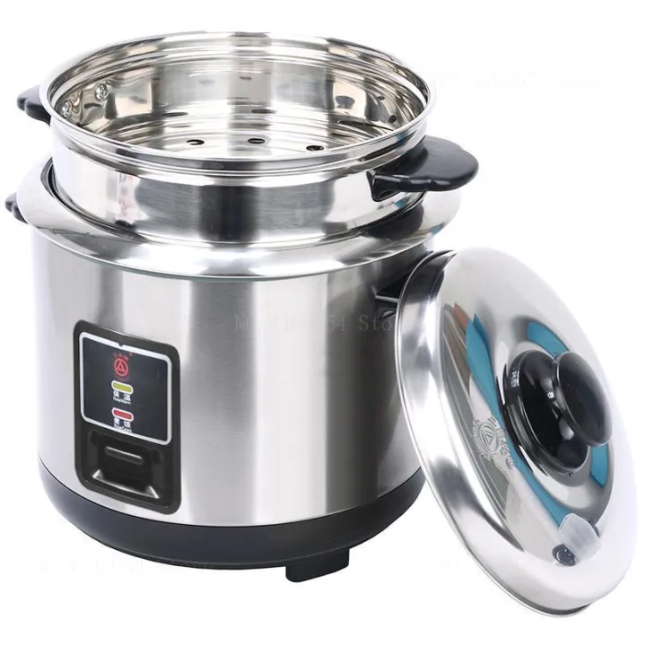 stainless steel rice cooker double bottom food grade liner household 3L old rice cooker 500W ...