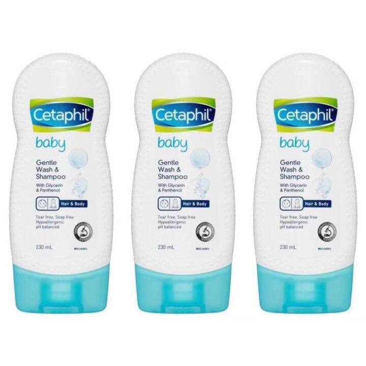 Set of 3 Cetaphil Baby Gentle Wash And Shampoo 230ml (3pcs) | Lazada PH
