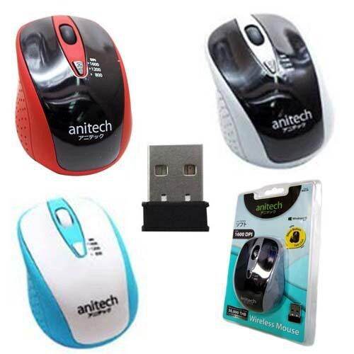 MOS เมาส์ไร้สาย Anitech W214 คลิกเงียบ soft click เมาส์บลูทูธ Mouse ...