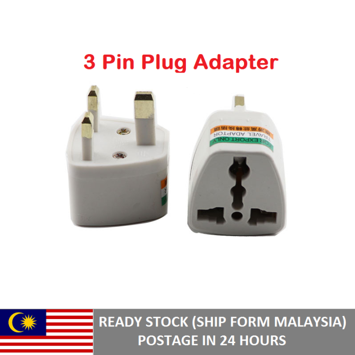 3-Pin Travel Adapter Universal Plug Multi Way Universal Socket ...