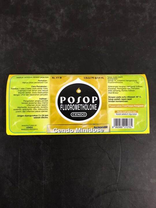 Posop MD Tetes mata steril original cendo 5 x 0,6 ml | Lazada Indonesia